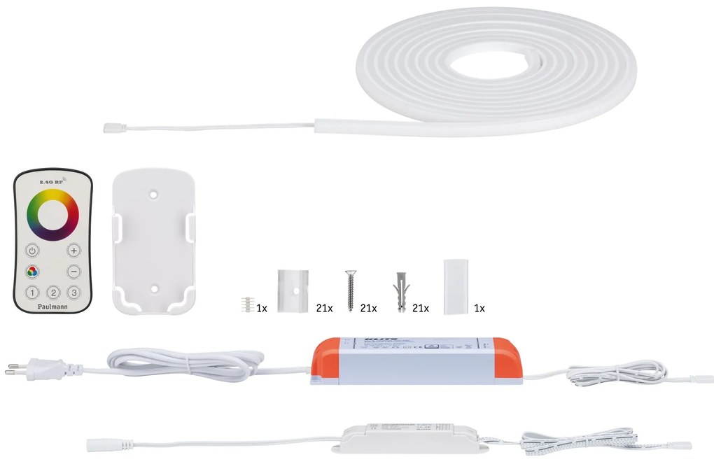 Paulmann 70967 MaxLED Flow, LED pásek 43W RGB s trafem, 5m IP67