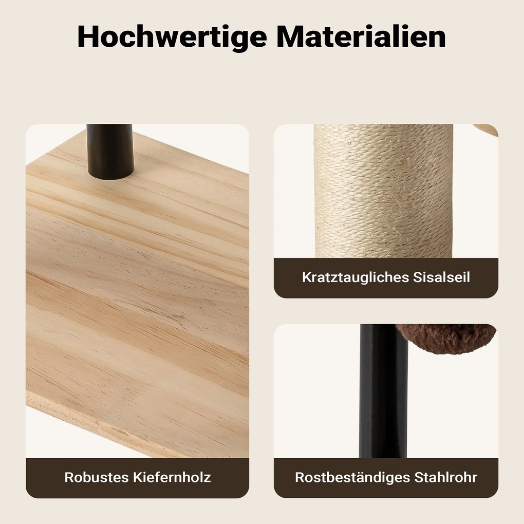 Škrabadlo pro kočky fudajo – 40 × 29,5 × 60 cm (65777)