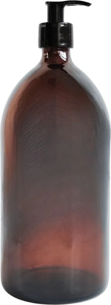 Dávkovač mýdla MONA 1 000 ml s černým těsnícím dávkovačem