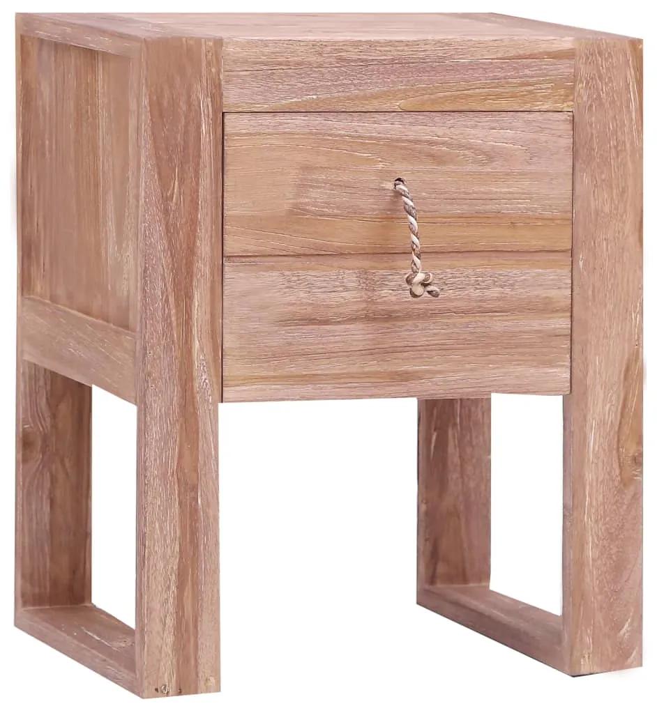 287894 vidaXL Noční stolek 40 x 30 x 50 cm masivní teakové dřevo