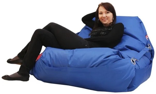 BeanBag Sedací pytel 189x140 comfort s popruhy dark blue