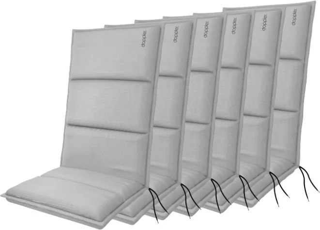 Doppler CITY 4418 - set 6 ks polstrů na křeslo s vysokým opěradlem
