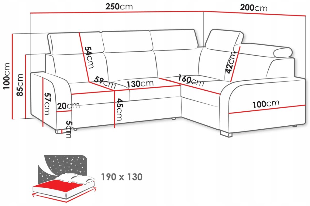 Mirjan Rohová rozkládací sedačka HACARI 1 - modrá