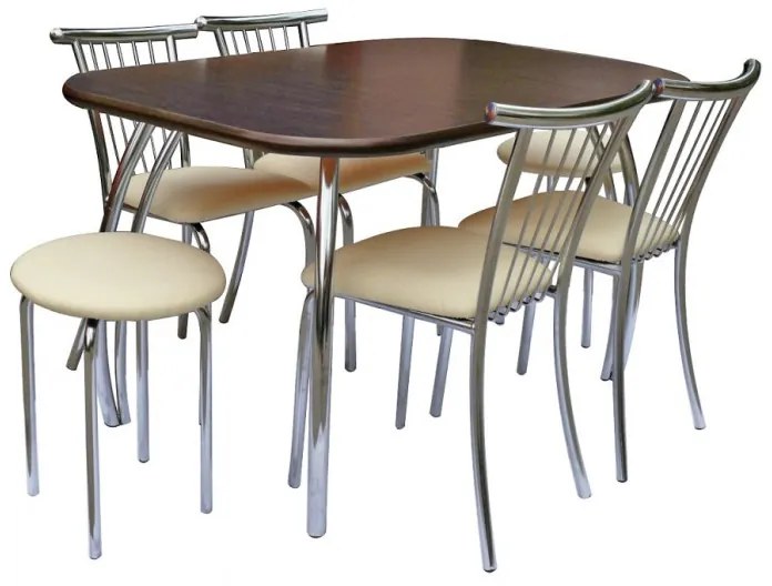 Jídelní stůl NEPTUN (bez židlí) Metpol 100/74/60 Barva: Bílá