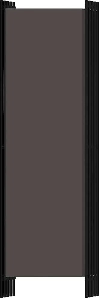 5dílný paraván antracitový 250 x 180 cm 320725
