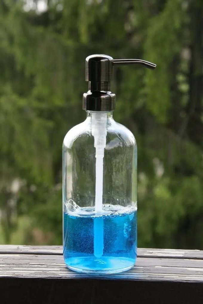 Arte Regal Dávkovač na mýdlo/šampón/kondicionér dávkovač - 0,5l - čiré sklo