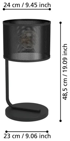Eglo 43797 - Stolní lampa MANBY 1xE27/40W/230V