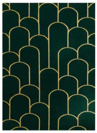 koberec EMERALD výhradní 1021 glamour, stylový art deco, lahvově zel velikost 140x190 cm | krásné koberce cz