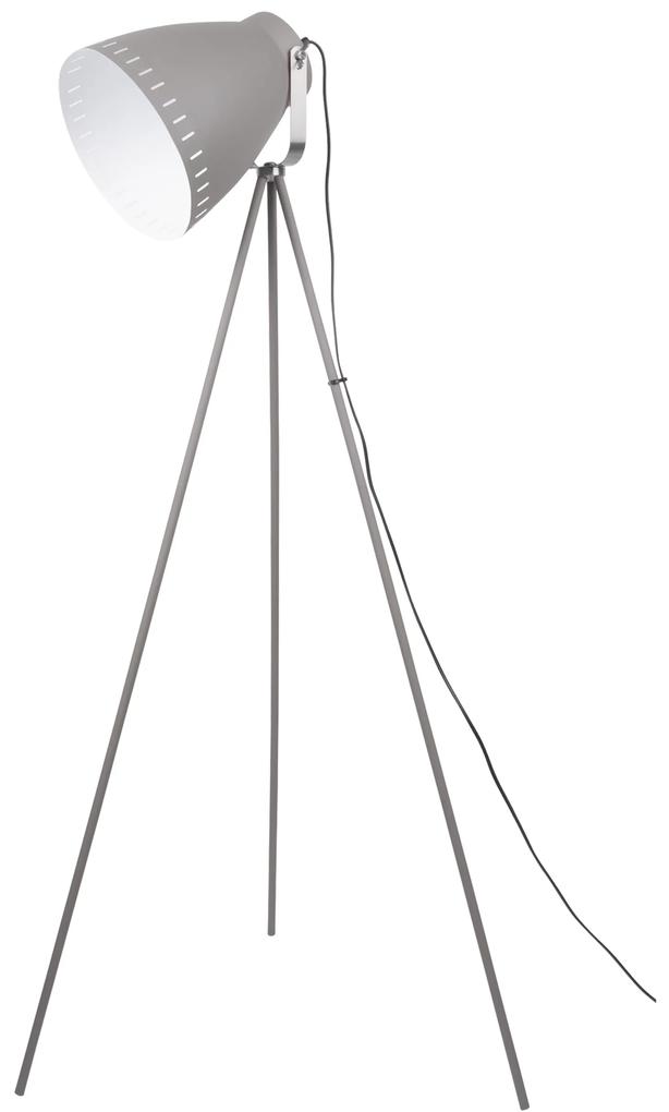 Select Time Kovová stojací lampa Indumo II, šedá/stříbrná
