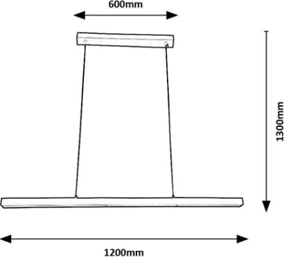 Brilagi - LED Lustr na lanku AXIS LED/30W/230V 120 cm bílá