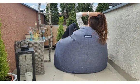 SakyPaky Citron outdoor sedací vak tmavě modrá