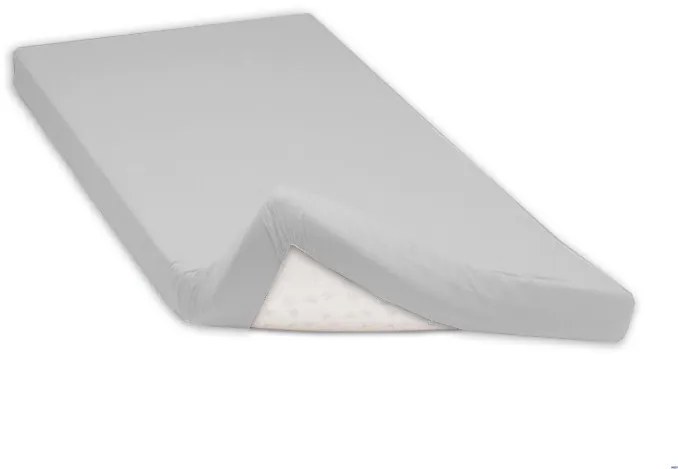Napínací prostěradlo bavlněné světle šedé Rozměr: 180x200 dvojlůžko