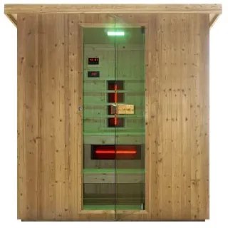 RAKOUSKÝ produkt - Venkovní kombinovaná sauna LAHTI 198x181,5x202,2 cm ( F30200 )