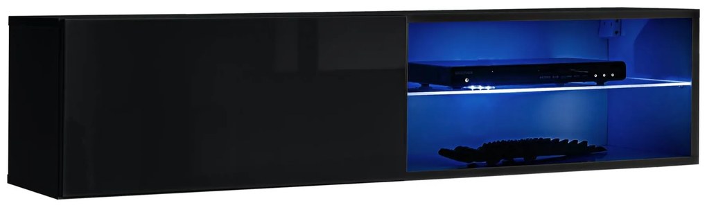 TV stolek/skříňka Southport 27 ZZ SW RTV 4 (černá + lesk černý). 1024084