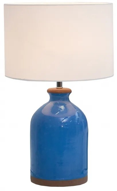 Inviro Stolní lampa VATIKO 60 cm, keramika/plátno