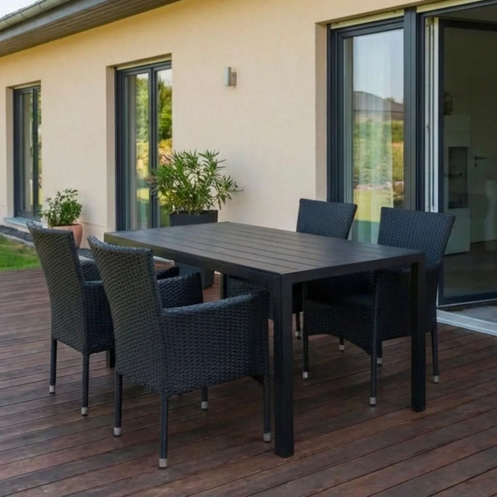 Vikio Zahradní jídelní set pro 4 osoby DT257-140 antracit