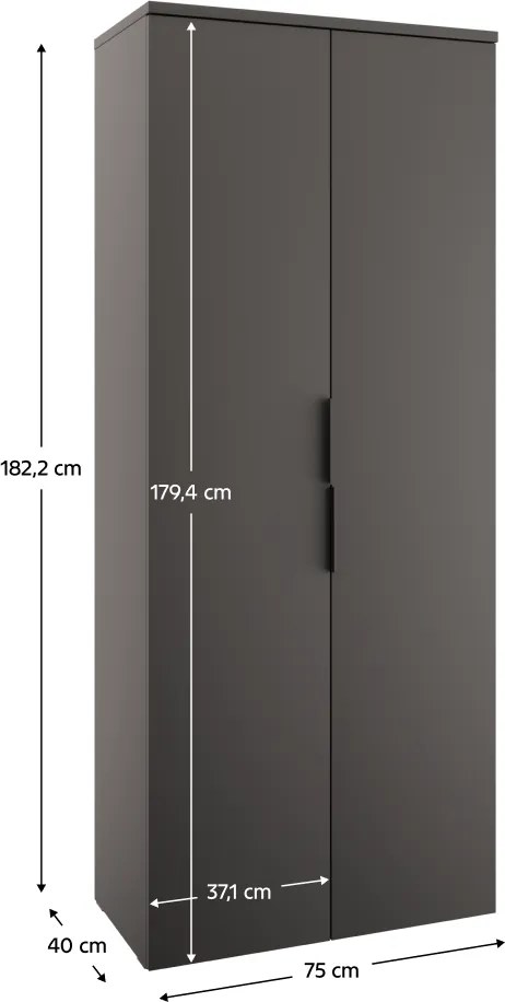 Skříň, antracit, ADAPO ADP01