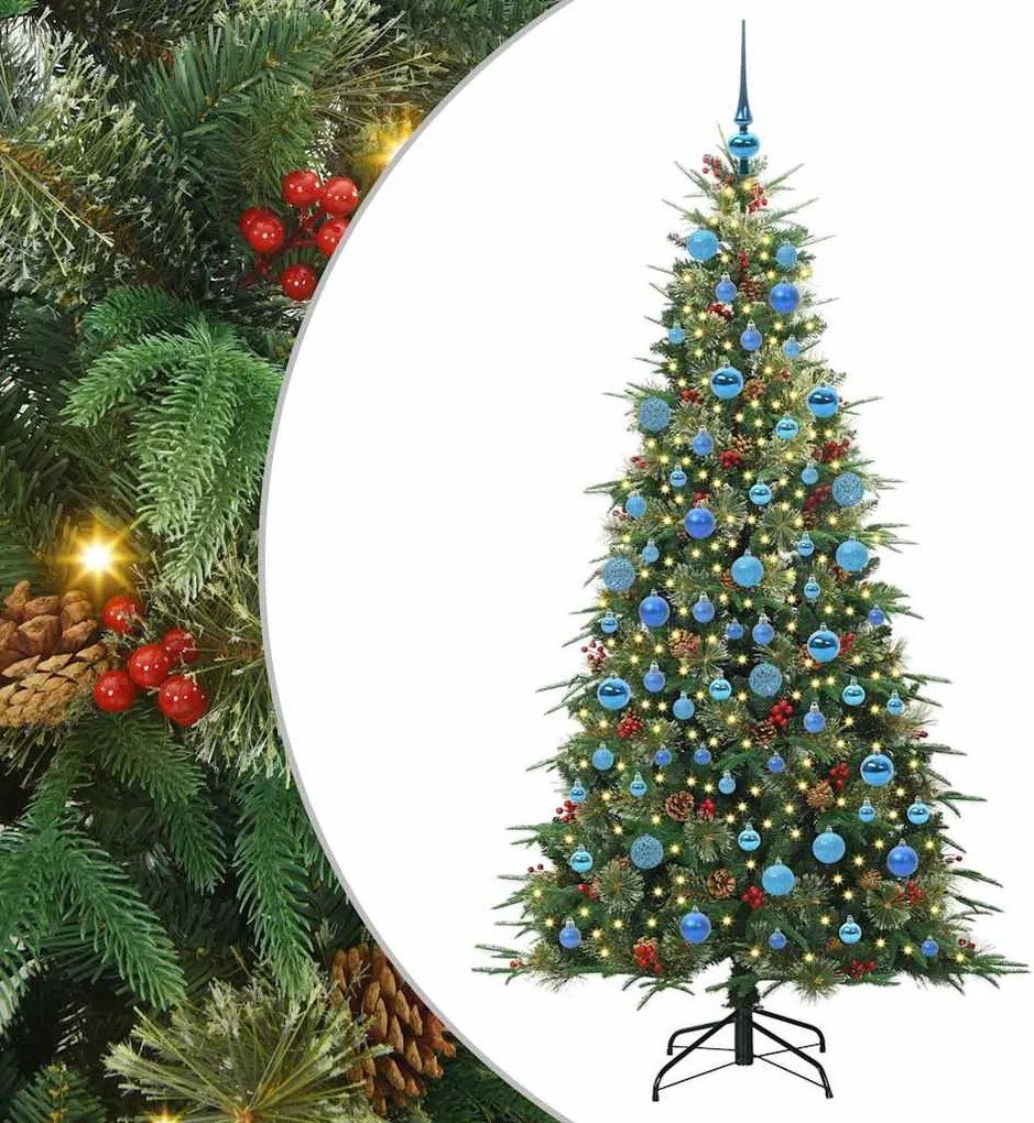 Umělý Skládací Vánoční Strom s stojanem Zelená 180 cm PE a PVC 3397426