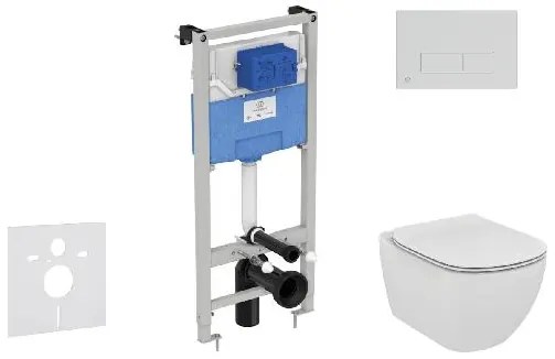 Ideal Standard ProSys - Set předstěnové instalace, klozetu a sedátka Tesi, tlačítka Oleas M2, chrom mat ProSys120M SP14