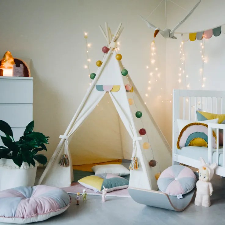 Vigvam design Nature Teepee Luna Park Orchid - PĚTIÚHELNÍKOVÉ BEZ DOPLŇKŮ