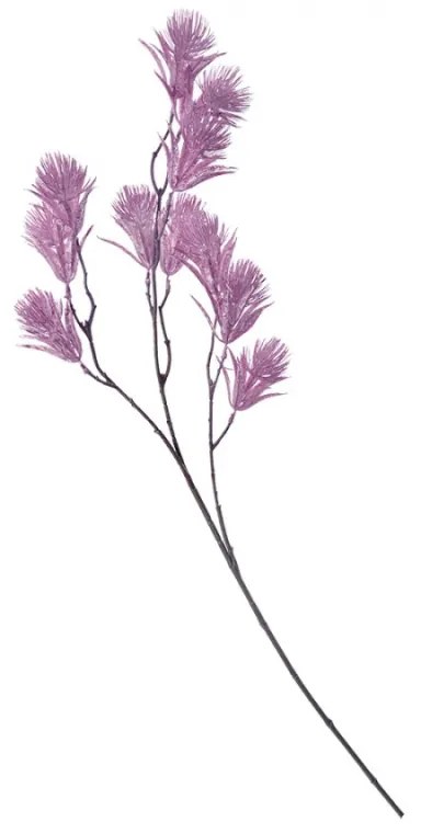 Umělá rostlina větvička s růžovými květy – 88 cm