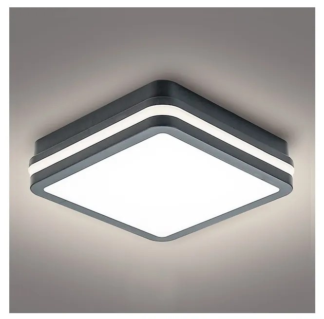 Brilagi - LED Venkovní svítidlo se senzorem BENE LED/18W/230V 22x22 cm IP54