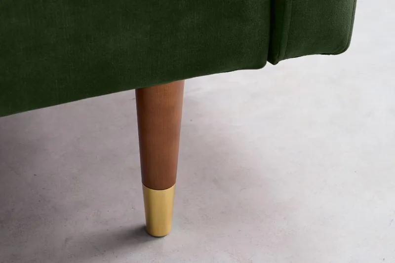 Rozkládací pohovka Couture 195cm zelený mikrovelur/ 42493