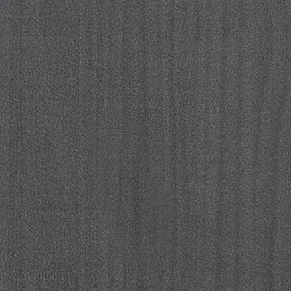 Knihovna / dělicí stěna šedá 100x30x135,5 cm masivní borovice - Default Title