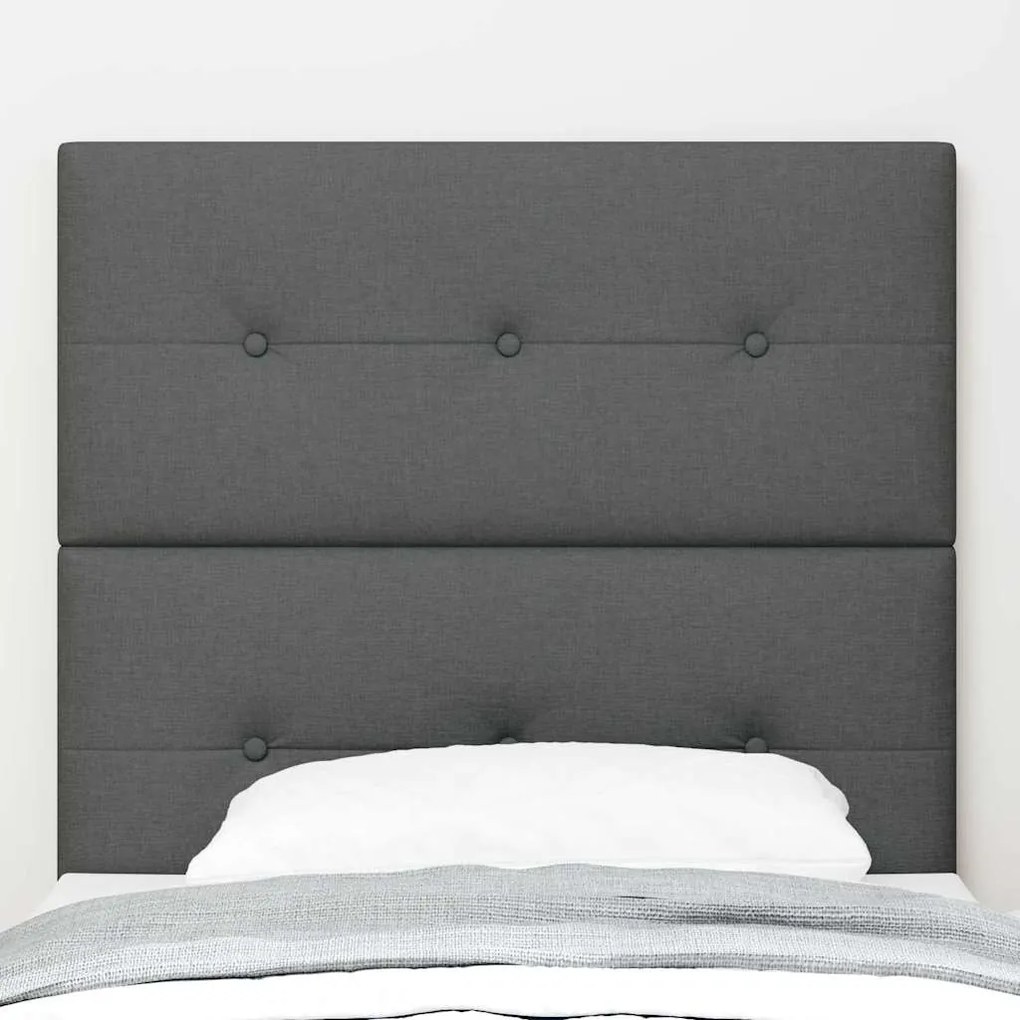 Výškově nastavitelné čelo postele Tmavě šedá 100 cm textil 3337809