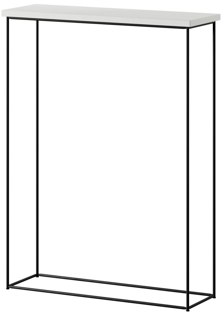 ADRK Konzolový stolek SILI B-WM 60, bílá mat/černá