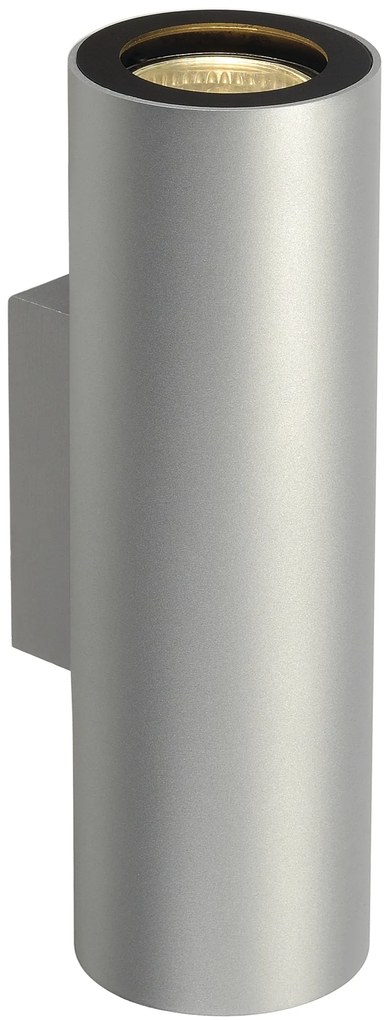 SLV 151804 Enola_B, stříbrnošedé nástěnné svítidlo, 2x50W GU10, výška 22cm