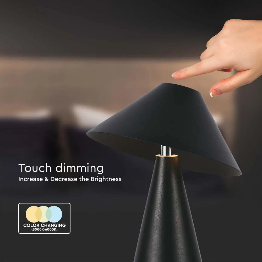 LED Solution Černá LED stolní nabíjecí lampa 240mm 3W
