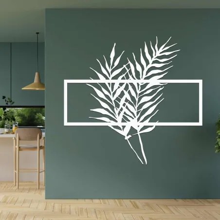 Dřevěná dekorace Tropické listy - Moderní botanický design | SENTOP HDF0303