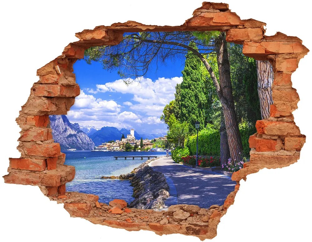 Wallmuralia Nálepka fototapeta 3D výhled Severní Itálie 90x70 cm
