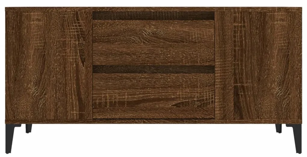 TV skříňka hnědý dub 102x44,5x50 cm kompozitní dřevo - Default Title