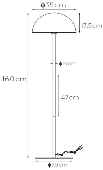 Lucide 45796/01/30 - Stojací lampa SIEMON 1xE27/40W/230V černá