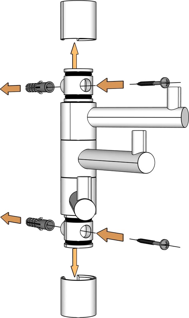 Nimco Trojitý otočný háček BORMO - BR 11099-3-26