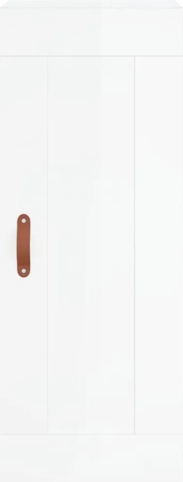 Skříň highboard bílá s vysokým leskem 34,5x34x180 cm kompozit 3200107