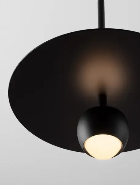 LED černé designové svítidlo Edem