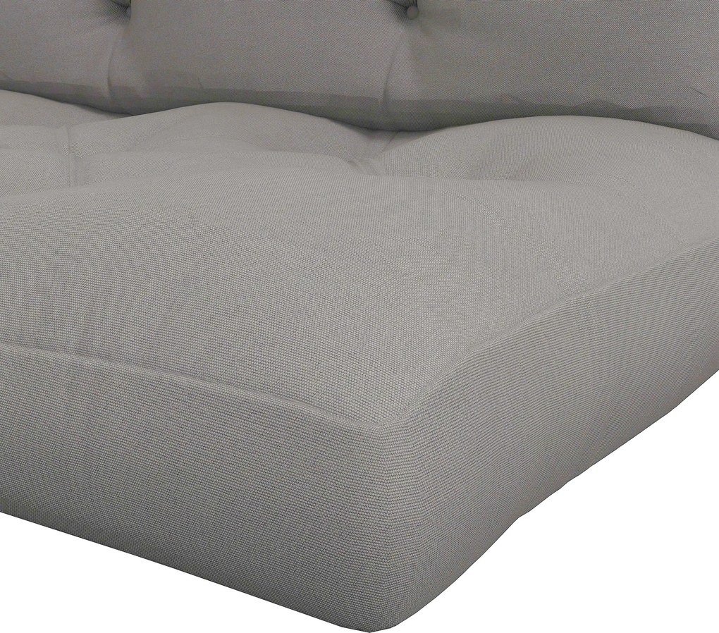 Outsunny 2dílná sada polštářů na paletovou sedačku – sedák 120 × 80 × 10 cm + opěrka 120 × 40 × 10 cm, UV-odolné a voděodolné, světle šedé