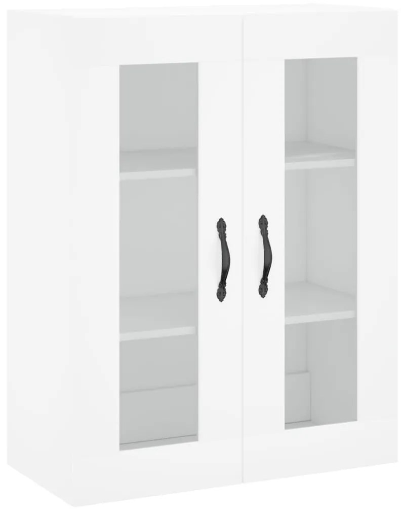 Skříň highboard lesklá bílá 69,5 x 34 x 180 cm kompozitní dřevo,  3198307