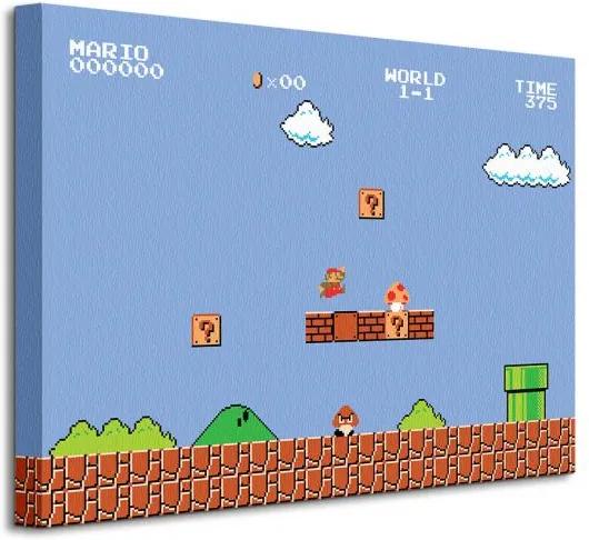 Obraz na plátně Nintendo Super Mario Bros (1-1) 40x30cm WDC92381