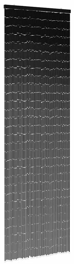 Dveřní závěs proti hmyzu, tmavě šedá, bambus, 56x185 cm