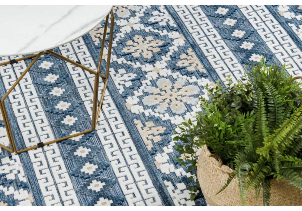 Venkovní kusový koberec Boxo modrý 157x220cm