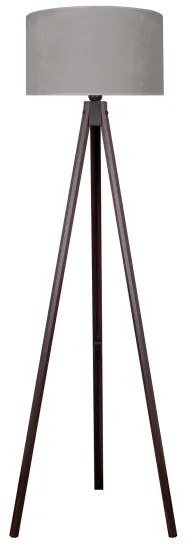 Brilagi - Stojací lampa VELVET 1xE27/60W/230V wenge/šedá