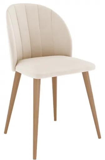 Moderní čalouněná židle ST100, Barva: natura, Potah: Magic Velvet 2217