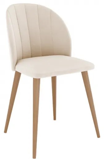 Moderní čalouněná židle ST100, Barva: natura, Potah: Magic Velvet 2219