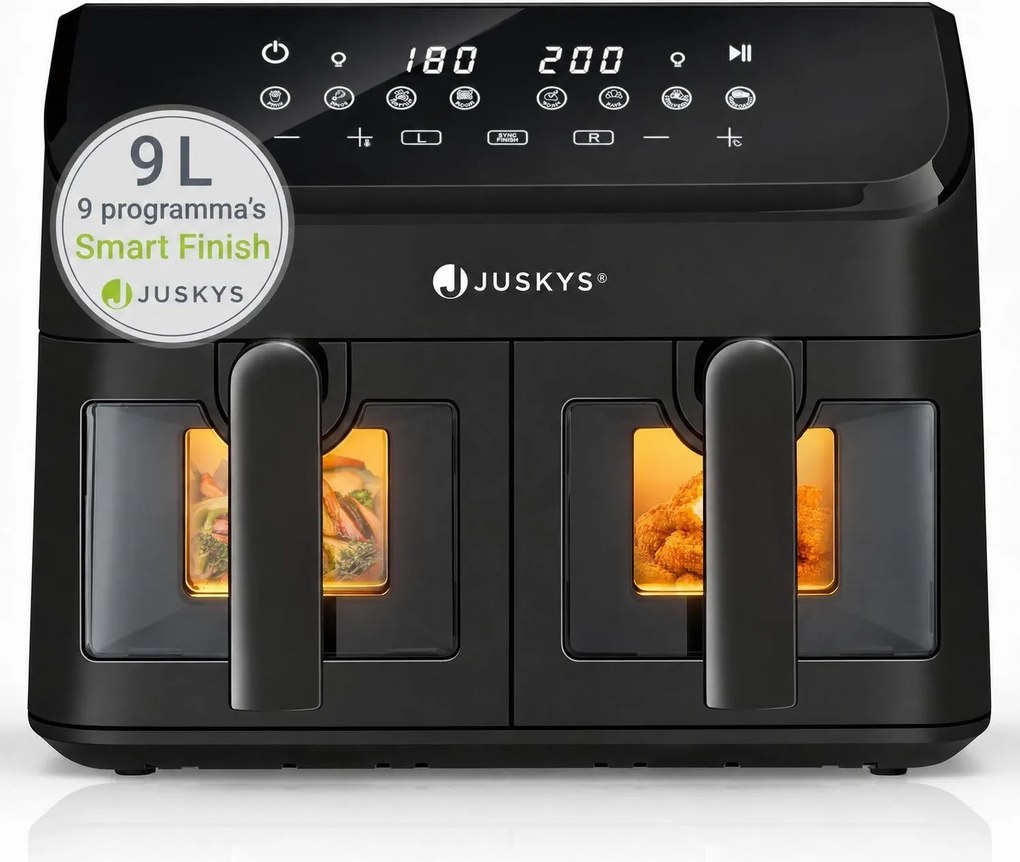 Juskys Horkovzdušná fritéza 9 l se dvěma koši