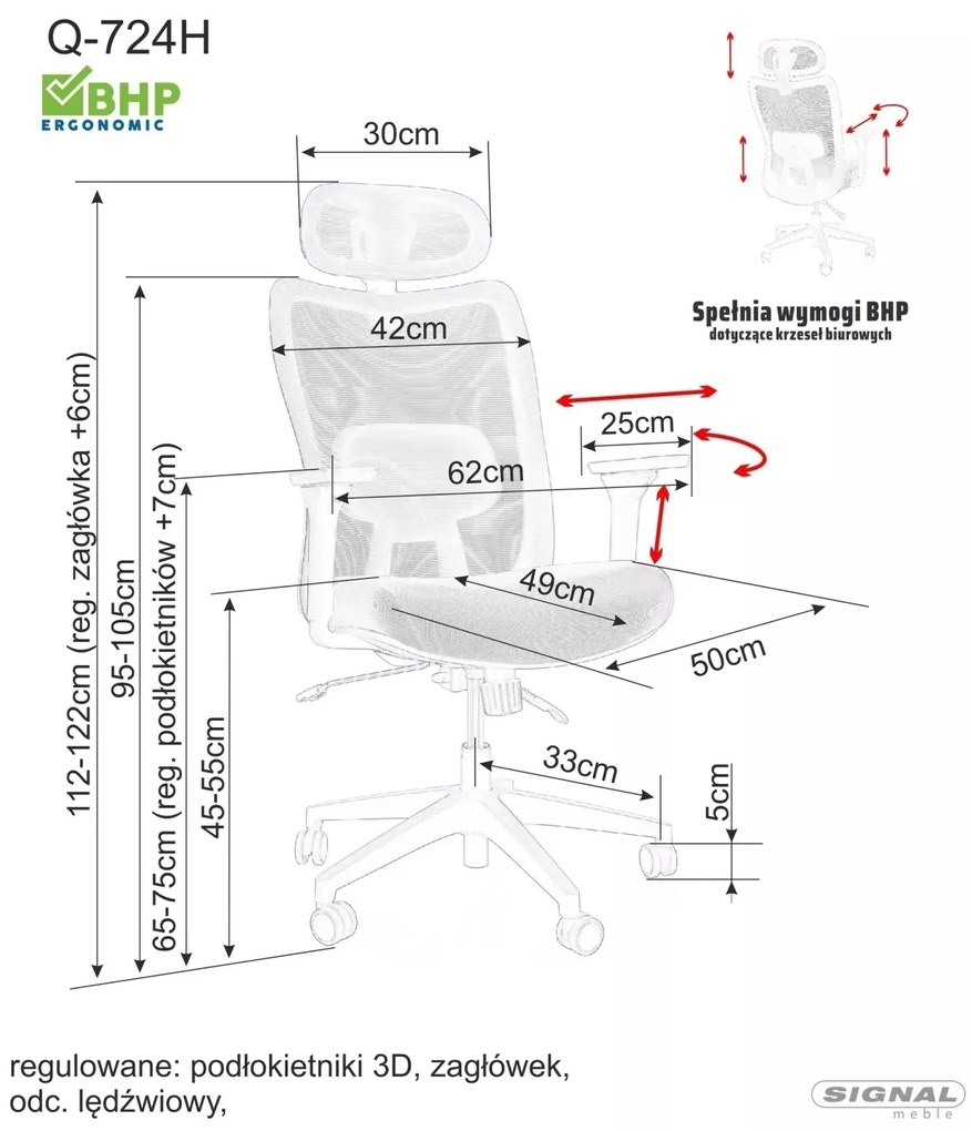 Kancelářská židle Berta černá