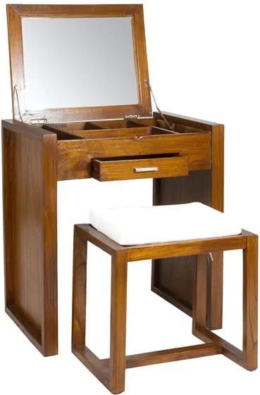 Toaletní stolek se stoličkou ze dřeva mindi SantiagoPons Ohio